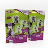 China Custom Reusable Toys Stand Up Pouches 10-70cm Width Child-Safe Zipper Packaging for sale