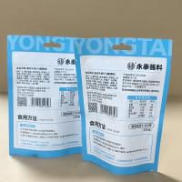 China Custom Printed Sauce Packaging Bags with Zipper and Window for sale