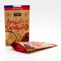 China Recyclable Kraft Paper Bags for Food Packaging with Transparent Window 8-60 cm Width Custom Printing for sale
