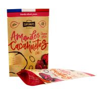 China Recyclable Kraft Paper Bags for Food Packaging with Transparent Window 8-60 cm Width Custom Printing for sale