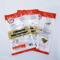 China Custom Printed Frozen Seafood Gusseted Bag with Transparent Window 100-160 Micron Moisture-Proof for sale