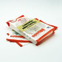 China Custom Printed Frozen Seafood Gusseted Bag with Transparent Window 100-160 Micron Moisture-Proof for sale