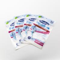 China Custom Zip Lock Pouches for Dental Floss Packaging 50-120 Micron Resealable Bags for sale
