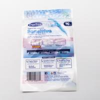 China Custom Zip Lock Pouches for Dental Floss Packaging 50-120 Micron Resealable Bags for sale