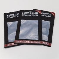 China Water-Resistant Mylar Stand Up Pouches 100-160 Micron for Clothing Packaging with Transparent Window Wholesale for sale