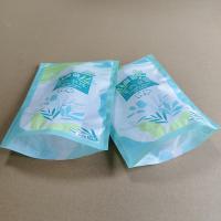 China Stand Up Tri Seal Bags for Washing Pods 100 300mm Width Resealable Zipper Clear Window for sale