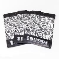 China Custom Printed Three Sided Sealing Mylar Bags 10-60cm Width for Clothing Accessories Packaging with Resealable Zipper for sale