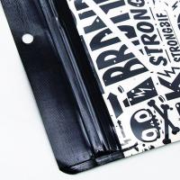 China Custom Printed Three Sided Sealing Mylar Bags 10-60cm Width for Clothing Accessories Packaging with Resealable Zipper for sale