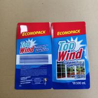 China Eco Friendly Recyclable Tri Seal Bags for Glass Cleaner 500ml 1L 5L for sale