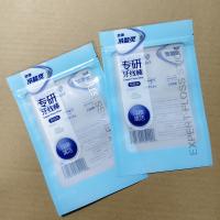 China Eco Friendly Recyclable Dental Floss Picks Bags 100pc Zipper Closure for sale