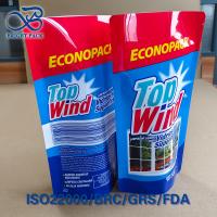 China Eco Friendly Recyclable Tri Seal Bags for Glass Cleaner 500ml 1L 5L for sale