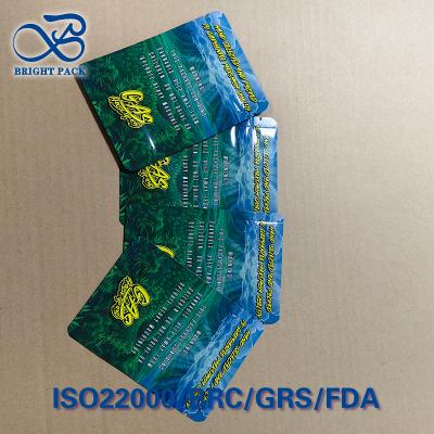 China Highland Pattern 3-Side Seal Child-Proof Pouches 80-200μm Moisture Barrier 10-Color Rotogravure Printing for sale
