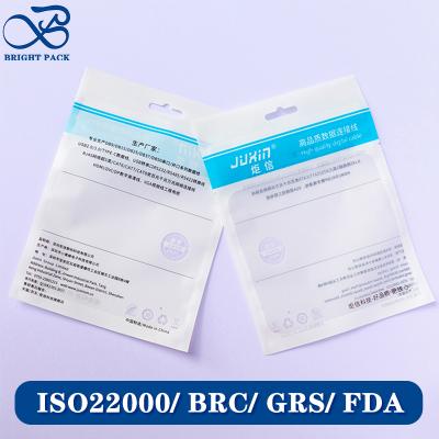 China Eco-Friendly Custom Printed Sealing Zipper Plastic Bags for Electronics Packaging with Transparent Window 50-120 Micron for sale