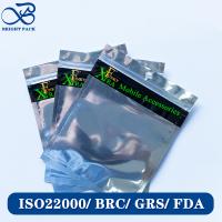 China Custom Printed Aluminum Foil Bags for Electronics Packaging with Resealable Zipper 50-120micron for sale