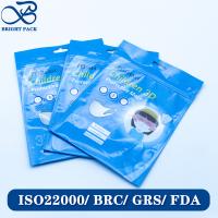 China Sterile Three Sided Sealing Bag For Protective Masks Packaging With Custom High-Definition Printing Pattern. for sale