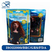 China Customized Cartoon Pattern Stand Up Zipper Bags for Toys Packaging 100-160 Micron Biodegradable Mylar for sale