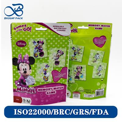 China Custom Reusable Toys Stand Up Pouches 10-70cm Width Child-Safe Zipper Packaging for sale