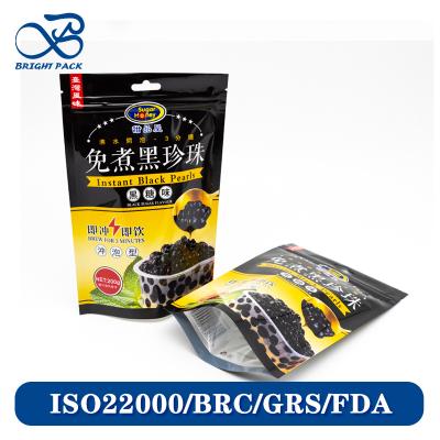 China Oxygen Barrier Stand Up Pouches for Instant Food 50-120 Micron Multi-Layer Film with Resealable Zipper for sale