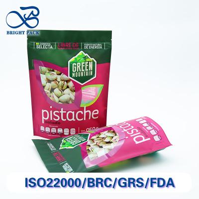 China Wholesale Recyclable Stand Up Zipper Pouches for Nuts 50-120 Micron Moisture Proof for sale