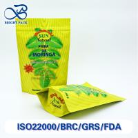 China Custom Eco-Friendly Stand Up Pouches for Food Packaging 50-120 Micron with Resealable Zipper for sale