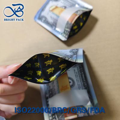 China ​Childproof Dollar Bill Pouches NFC Tamper-Proof 600D Polyester Base For US Brands for sale