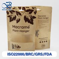 China Recyclable Kraft Paper Pouches with Transparent Windows Custom Printing 10-70 cm Width for sale