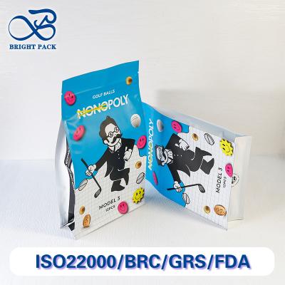 China Reusable Eight Sided Sealing Bags for Sporting Goods 10-70cm Width Recyclable Materials for sale