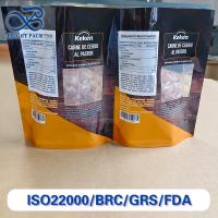 China Custom Digital Printed Stand Up Bags 10-70cm Width Food Packaging Transparent Window for sale