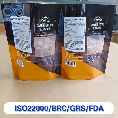 China Custom Digital Printed Stand Up Bags 10-70cm Width Food Packaging Transparent Window for sale