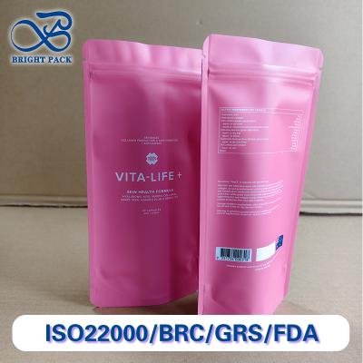 China Refillable Stand Up Pouch 8 Color HD Flexogravure Printing Temperature Resistance -40C to 120C for Cosmetics Packaging for sale