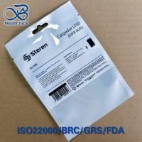 China Custom Printed USB Packaging Pouches 1-8 Color Gravure Logo Branding 70-200μm Thickness for sale