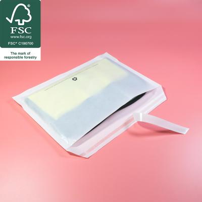 China Custom Biodegradable Glassine Bags 8x10 to 14x18 Inches for T-Shirt Clothing Packaging for sale
