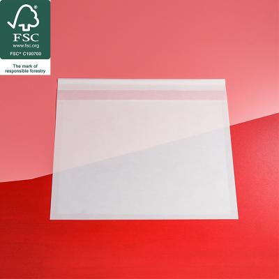 China Custom Glassine Paper Bags for Clothing - 300mm Width, Oil-Resistant, Biodegradable Packaging for sale