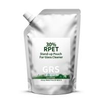 China 30% RPET Stand-up Pouch for Glass Cleaner GRS Certified Heavy Metal-Free 110-170 Microns for sale
