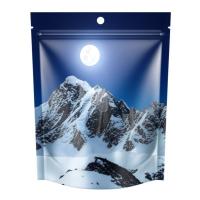 China Snow Mountain Night Scene Printed Child-Resistant Bags for sale