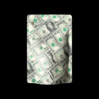 China Custom Printed USD Dollar Pattern 3-Side Seal Child Resistant Bags - ASTM Certified for sale