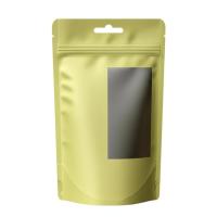China Custom Printed Eight Sided Sealing Flat Bottom Bag with Transparent Window 10-70cm Width for sale