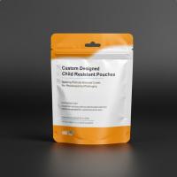 China Custom Designed Child Resistant Pouches Boasting Pantone Matched Colors For Pharmaceutical Packaging. for sale