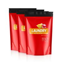 China Custom Printed Stand Up Pouches 50-120 Micron with Resealable Zipper for Laundry Pods Packaging for sale