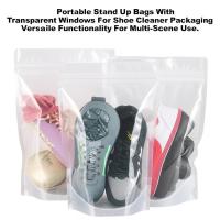 China Portable Stand Up Bags With Transparent Windows For Shoe Cleaner Packaging Featuring Versatile Functionality For Multi-Scene Use. for sale