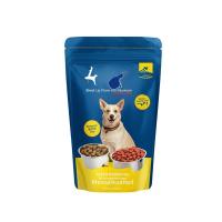 China Custom Stand Up Pouches for Pet Food Packaging 50-120 Micron with Resealable Zipper for sale