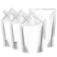 China Customizable 250ml-1000ml Spout Pouches with Transparent Windows for Skincare Packaging for sale