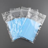China Medical Grade Mask Packaging Bags Resealable Zipper 50-120 Micron Custom Sizes for sale