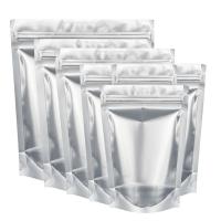 China Water-Resistant Mylar Stand Up Pouches 100-160 Micron for Clothing Packaging with Transparent Window Wholesale for sale