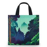 China ECO-Friendly Forest Night Pattern Bags - Recycled Material & Water-Based Ink Printing for sale
