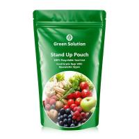 China 100 Recyclable Food Grade Stand Up Pouch with Resealable Zipper 90-180 Micron Mono PE for sale