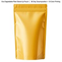 China Eco Degradable Fiber Stand-Up Pouch 90 Day Decomposition 10 Color Printing Custom Sizes for sale