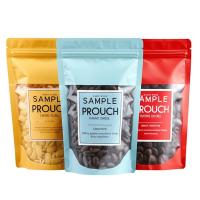 China Food Grade Custom Stand Up Pouch with Resealable Zip Lock for Tea Coffee Candy Snack Packaging 100g for sale