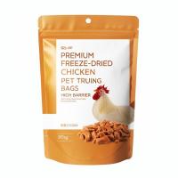 China High Barrier Plastic Composite Bags for Freeze Dried Chicken Pet Treats 60-150 Micron Custom Size for sale