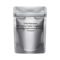 China ISO Certified Child Resistant Stand-Up Pouches 5x8 to 10x12 Resealable Tamper-Evident for Herbal Supplements for sale